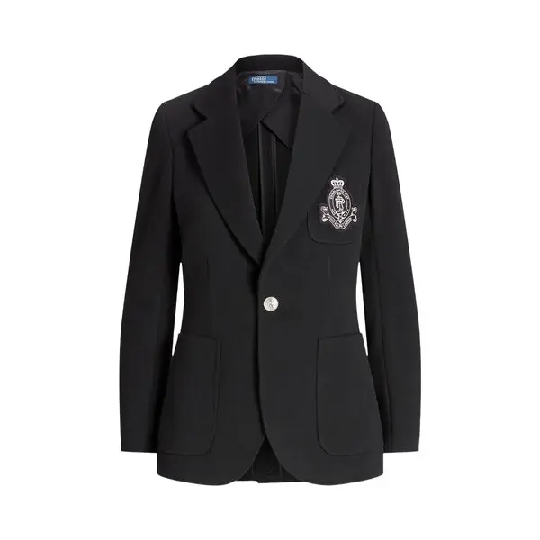 Polo Ralph Lauren Double Knit Wool Blazer - Black
