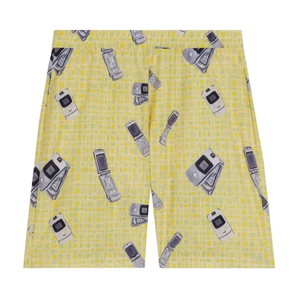 3.PARADIS Cell Phones Swim Shorts - Yellow