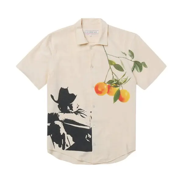 ONE OF THESE DAYS Angel Of The Field Camp Shirt 'ivory - White