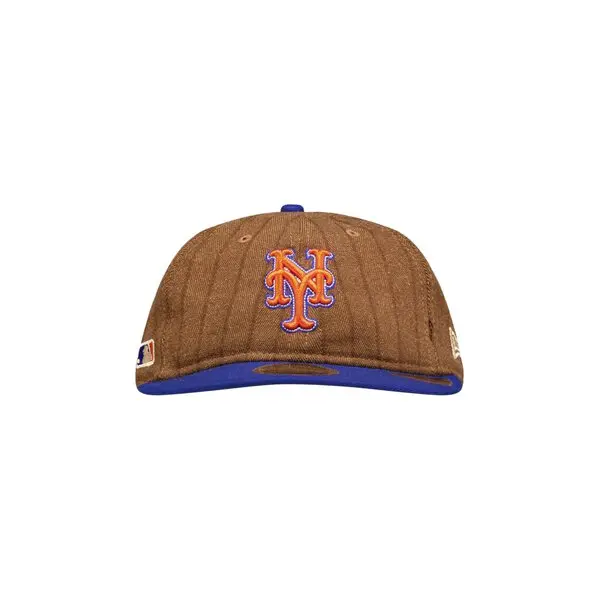 MUSEUM OF PEACE & QUIET Ny Mets Wool Pinstripe Cap - Brown