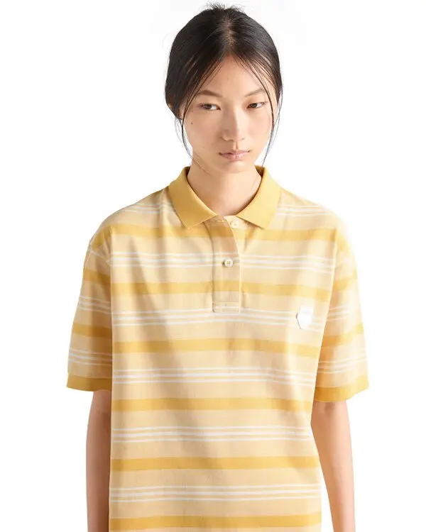 Prada Bayadere Stripe Piqué Mini-dress