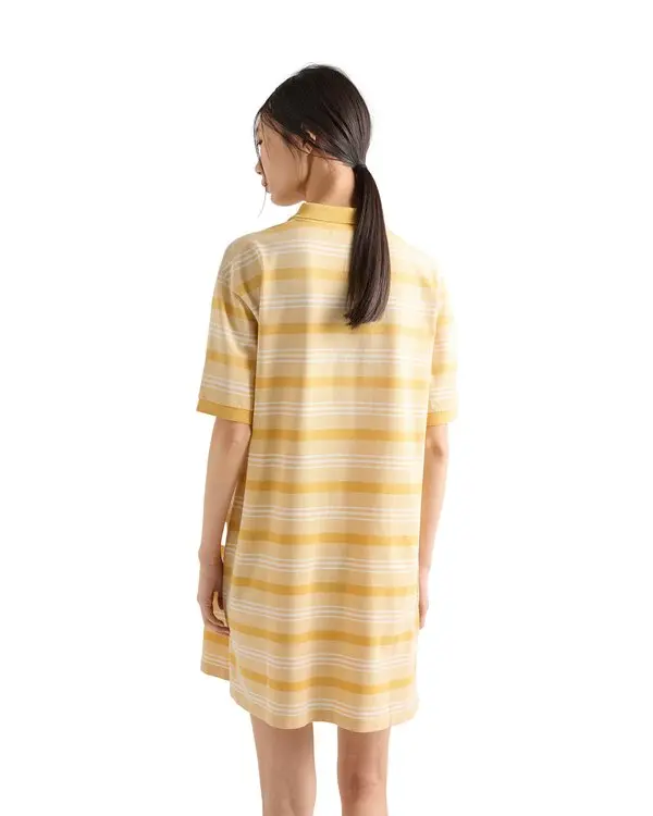 Prada Bayadere Stripe Piqué Mini-dress