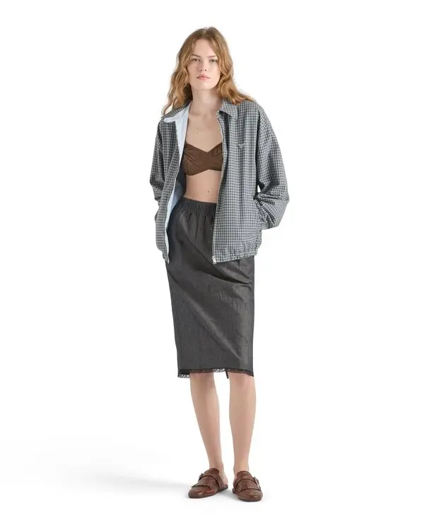 Prada Checked Poplin Jacket