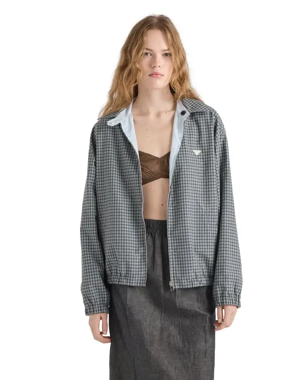 Prada Checked Poplin Jacket
