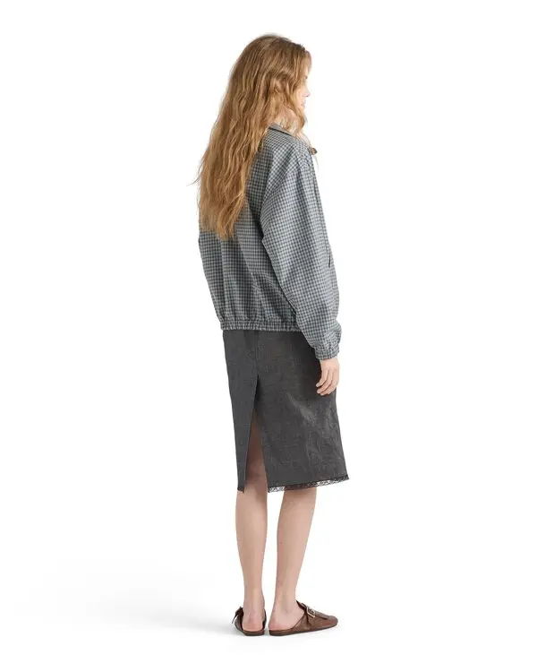 Prada Checked Poplin Jacket