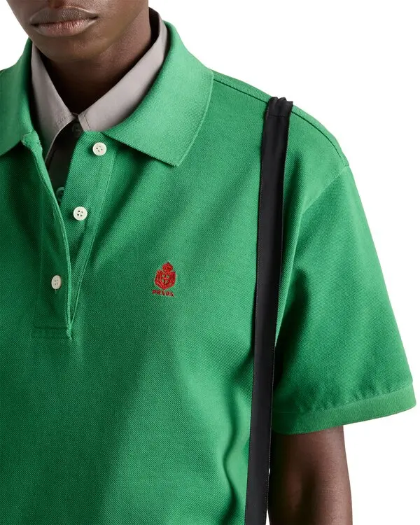 Prada Piqué Polo Shirt - Green