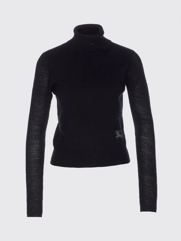Burberry Ribbed Knit Sweater With Equestrian Knight Detail