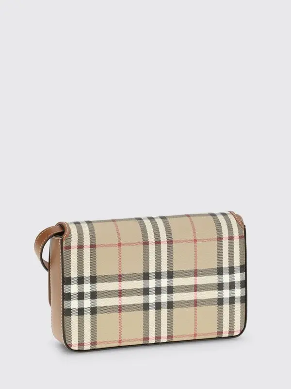 Burberry Hampshire Crossbody Bag In Vintage Check Canvas - Brown