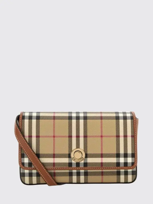 Burberry Hampshire Coated Cotton Vintage Check Bag - Brown