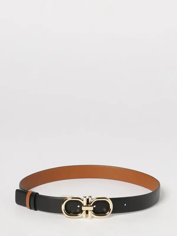 FERRAGAMO Gancini Buckle Belt - Black