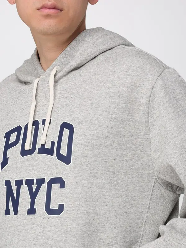 Polo Ralph Lauren Polo Nyc" Graphic Hoodie - Grey