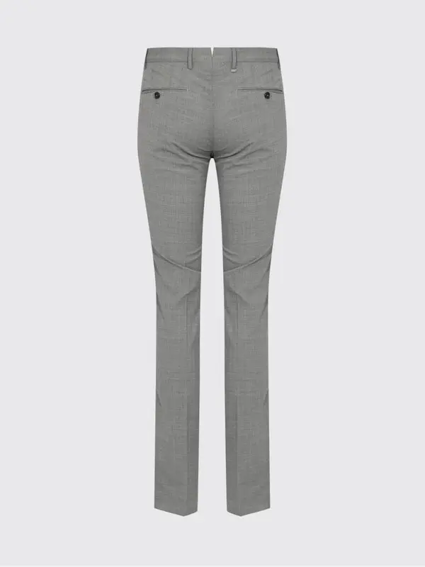 PT TORINO Wool Blend Tailored Trousers - Grey