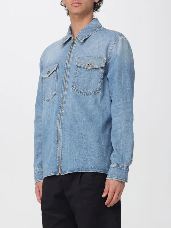 Versace Casual Cotton Denim Shirt