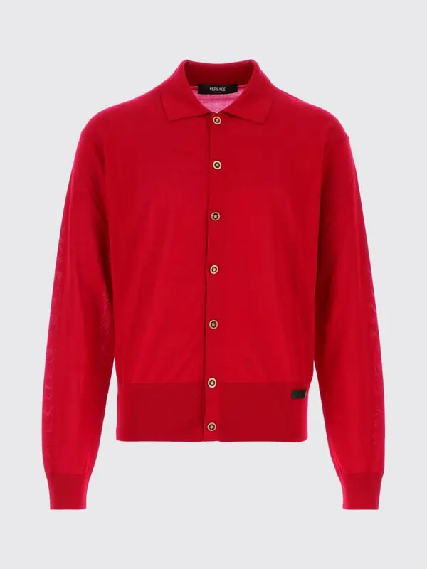 Versace Button-detailed Sweater - Red