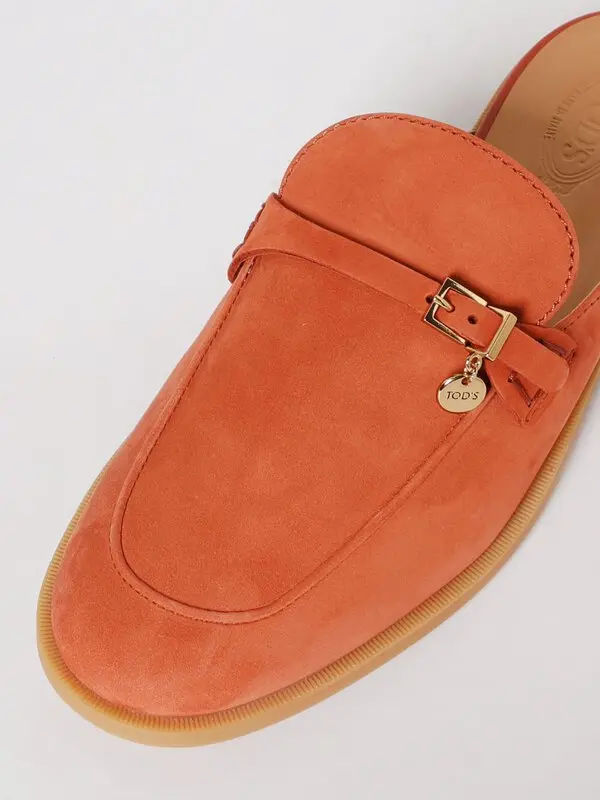 TOD'S Suede Calfskin Mules - Brown