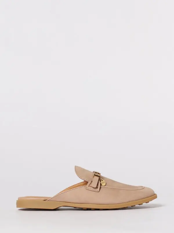 TOD'S Suede Calfskin Mules - Pink