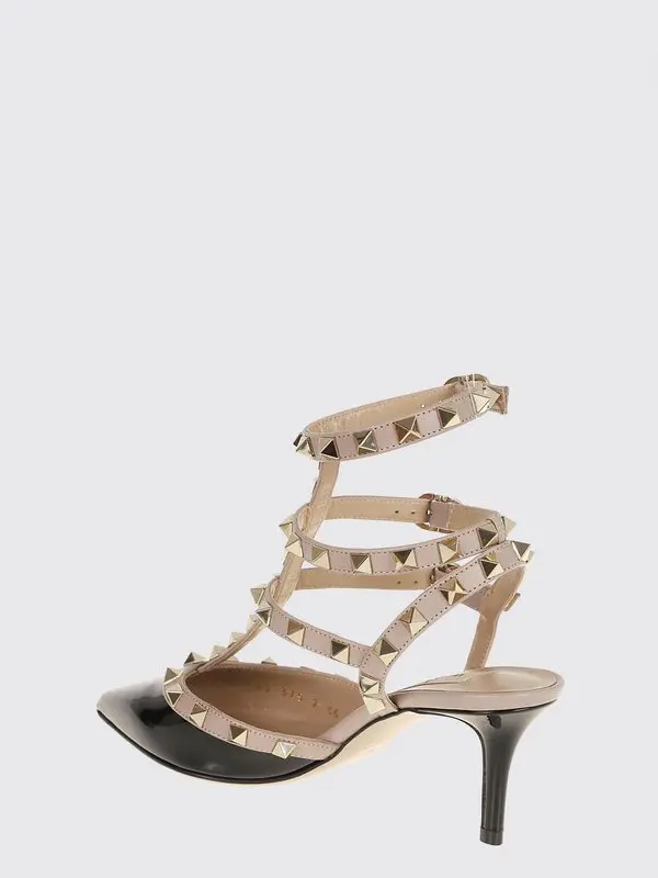Valentino Garavani Rockstud Patent Leather Pumps - Black