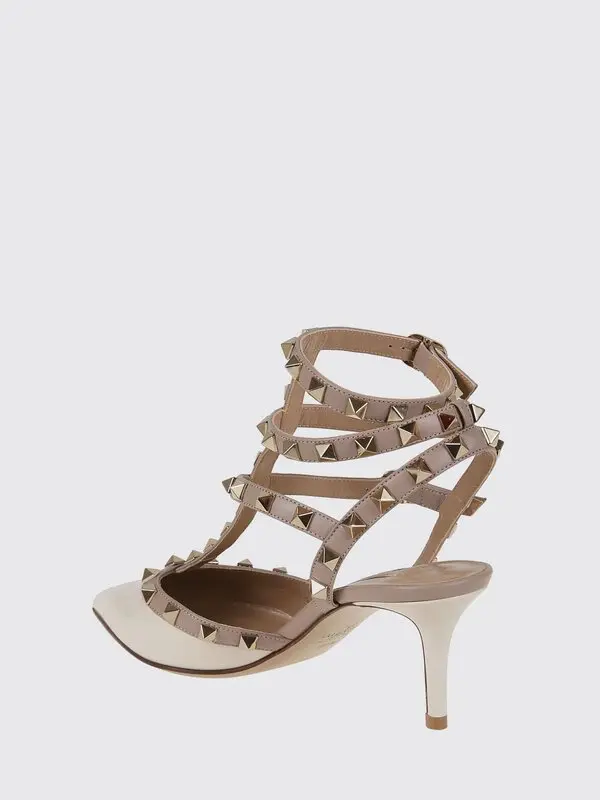 Valentino Garavani Studded Strappy Pumps - Ivory