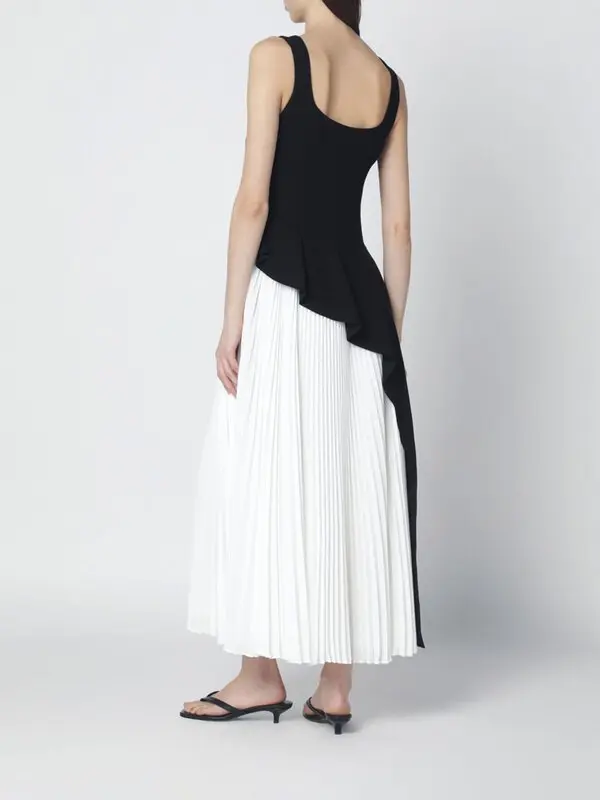 Simkhai Asymmetrical Peplum Dress