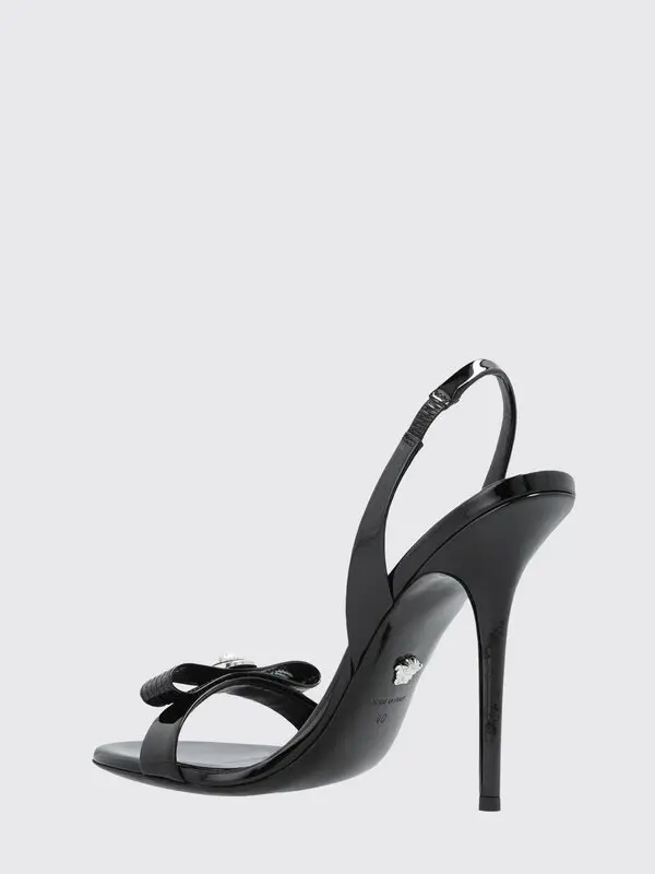 Versace Slingback Heeled Sandal - Black