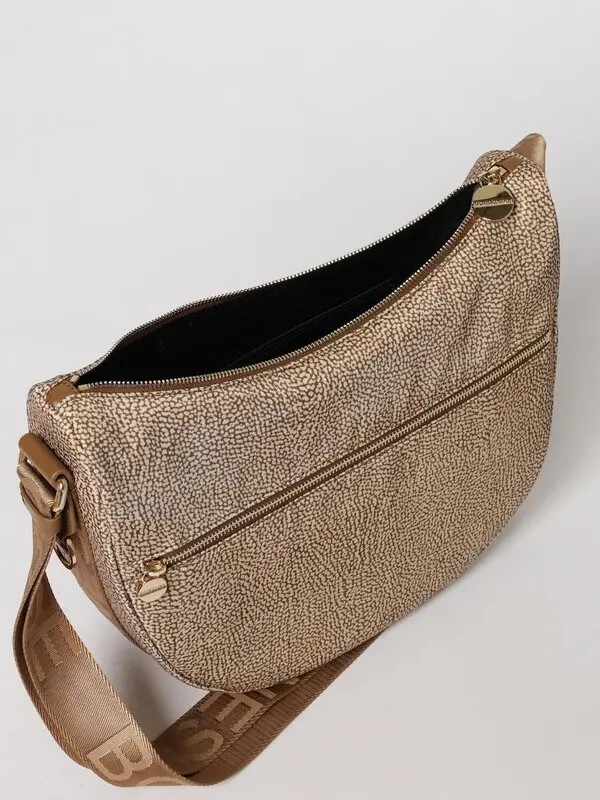 Borbonese Luna Nylon Crossbody Bag - Beige