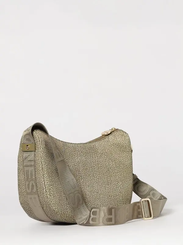 Borbonese Luna Small Print Nylon Bag - Sand