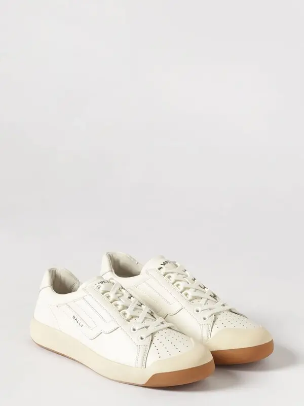 Bally Smooth Calfskin Leather Low Top Sneakers - White