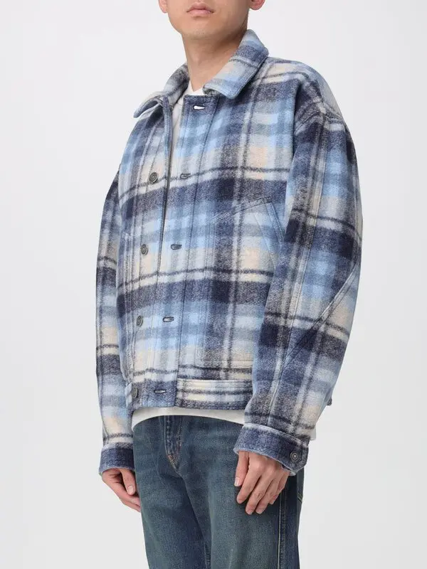 Isabel Marant Étoile Forest Check Wool Blend Bomber Jacket