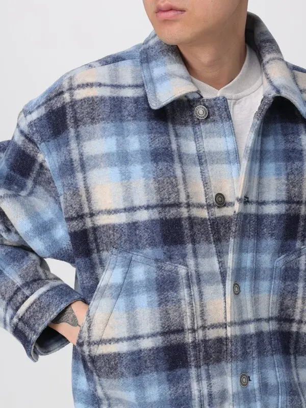 Isabel Marant Étoile Forest Check Wool Blend Bomber Jacket
