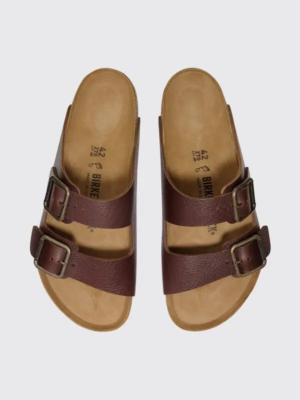 BIRKENSTOCK Buckled Leather Sandals - Brown