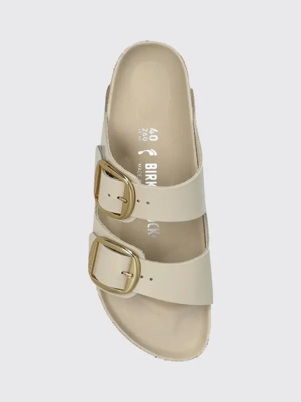 BIRKENSTOCK Arizona Big Buckle Leather Sandals - Nude