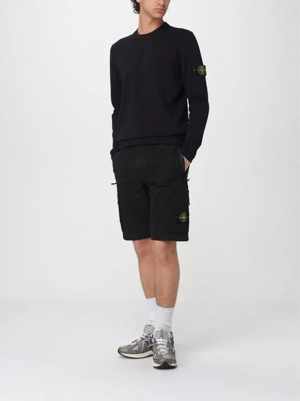 Stone Island Cotton Crew Neck Pullover - Blue