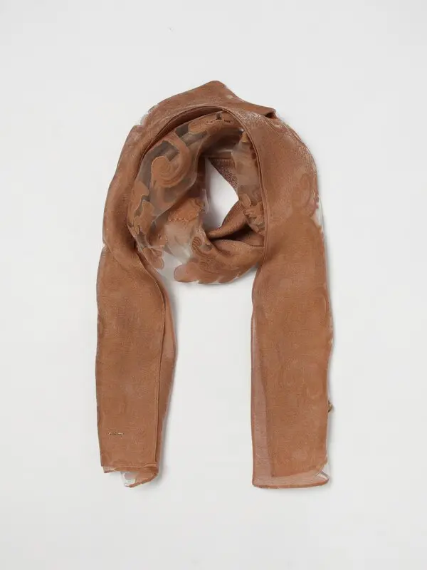 TWINSET Inlaid Lace Stole - Coffee