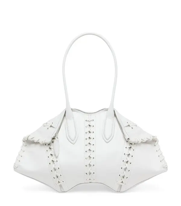 Alexander McQueen Leather Lace-up Manta Top-handle Bag