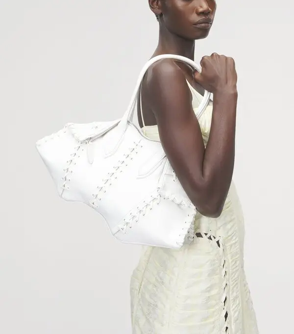 Alexander McQueen Leather Lace-up Manta Top-handle Bag