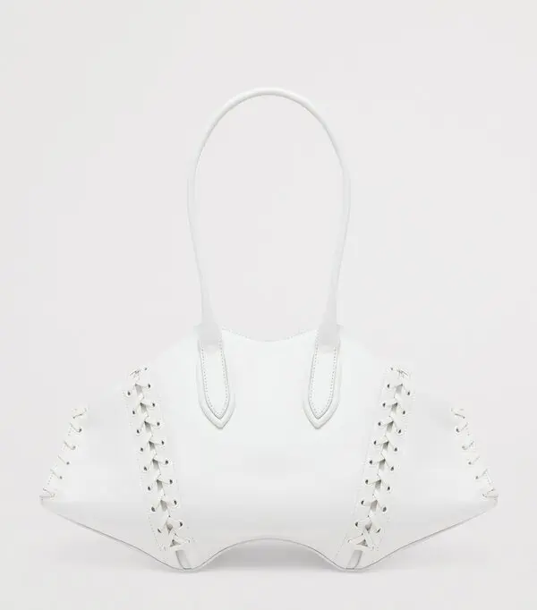 Alexander McQueen Leather Lace-up Manta Top-handle Bag