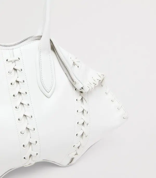 Alexander McQueen Leather Lace-up Manta Top-handle Bag