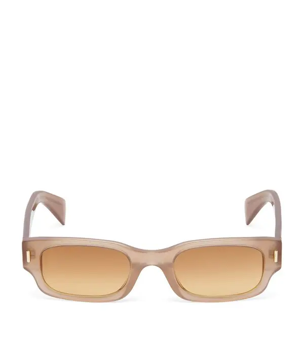 Alexander McQueen T-bar Rivet Panthos Sunglasses - Brown