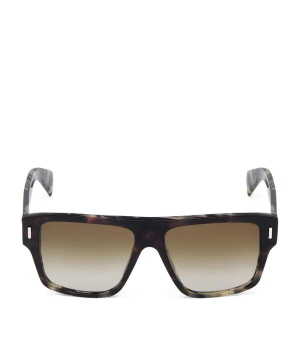 Alexander McQueen Acetate Square Sunglasses - Brown