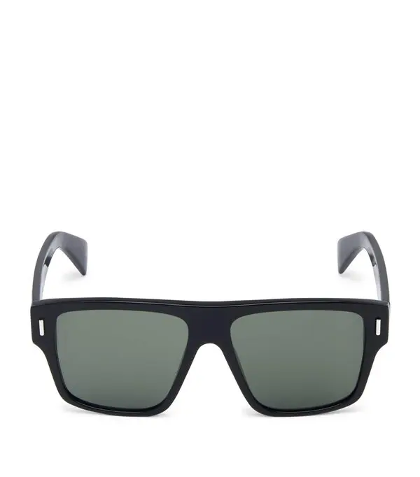 Alexander McQueen T-bar Rivet Panthos Sunglasses - Black