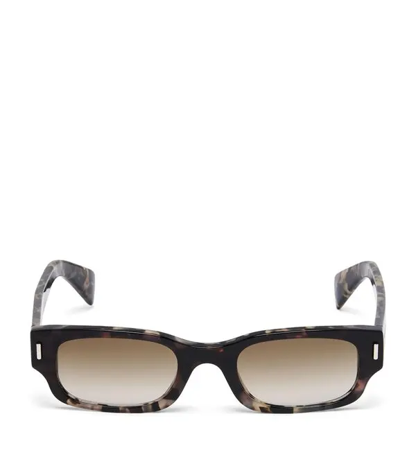 Alexander McQueen T-bar Rivet Panthos Sunglasses - Brown