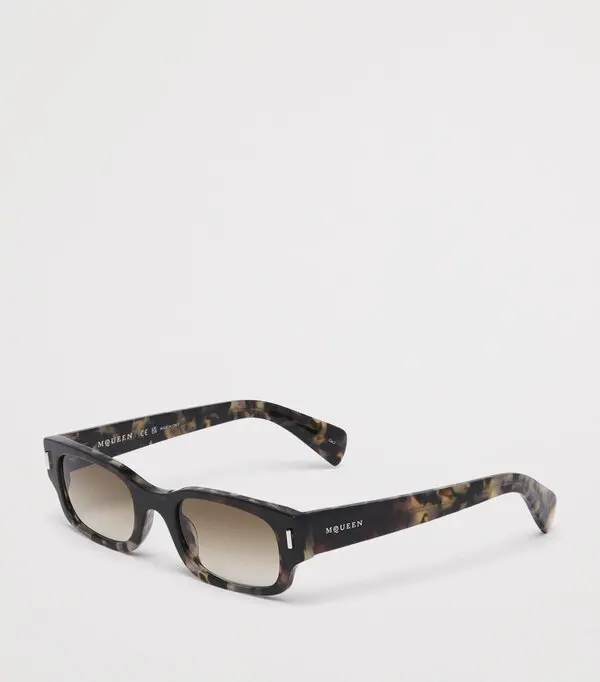 Alexander McQueen T-bar Rivet Panthos Sunglasses - Brown