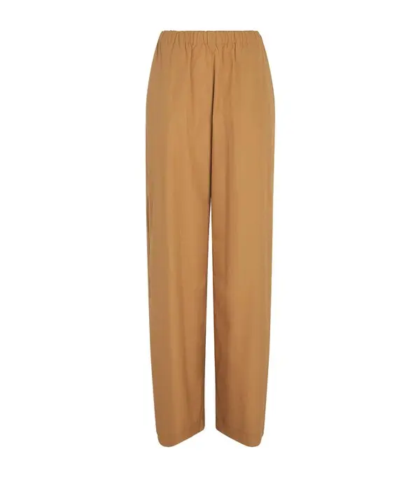 Fabiana Filippi Cotton Embellished Wide-leg Trousers - Brown