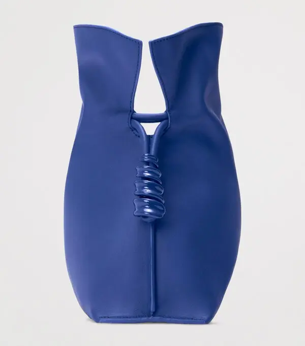 Loewe Medium Leather Flamenco Purse - Blue