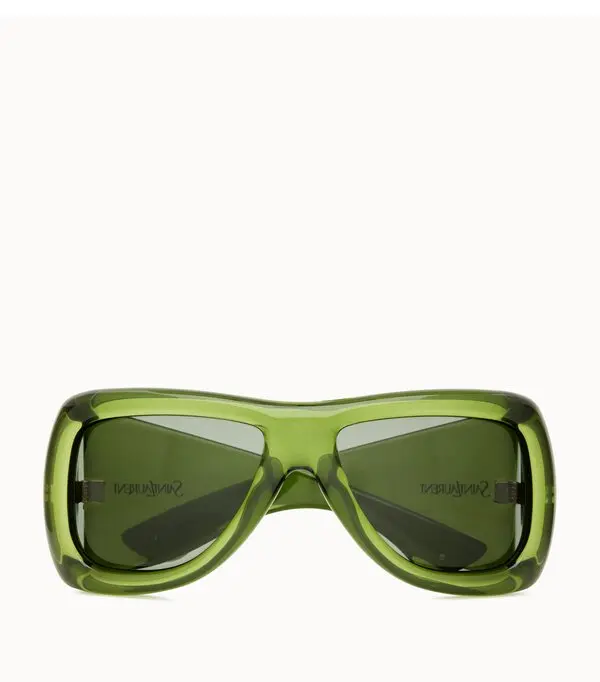Saint Laurent Acetate Sl 902 Howl Sunglasses - Green