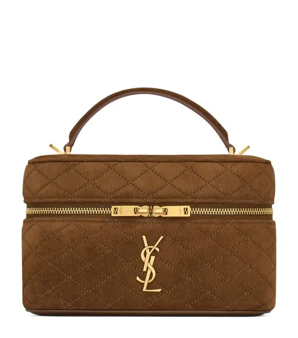 Saint Laurent Gaby Vanity Bag - Brown