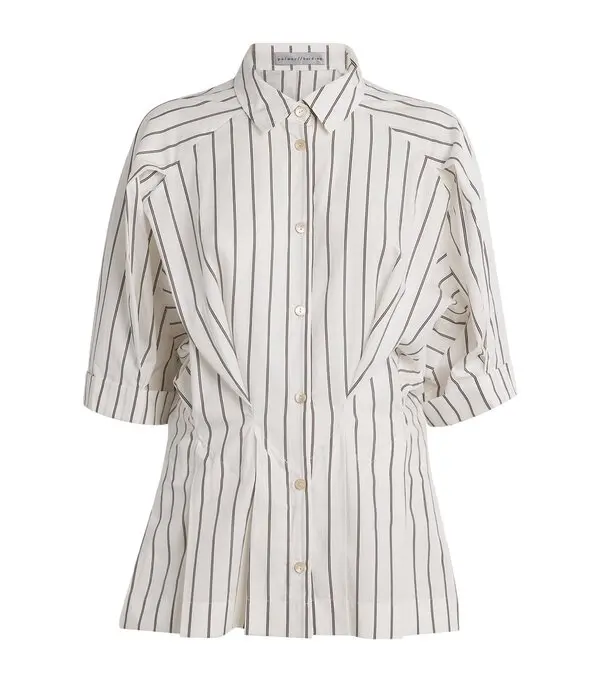 Palmer//harding Cotton Stripe Vessel Shirt