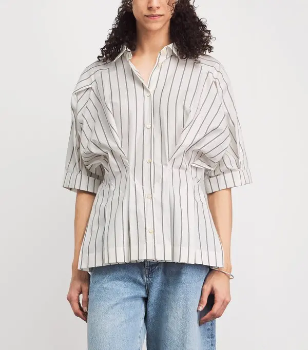 Palmer//harding Cotton Stripe Vessel Shirt
