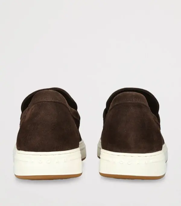 Hogan Suede H-tv Loafers - Brown