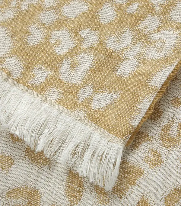 YVES DELORME Linen Fauve Throw - Neutral